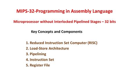 Mips 32 Bit Micro Processor Without Interlocked Pipeline Stages Youtube