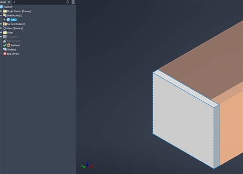 Solved Cant Select Individual Faces For Thicken Command On Surface Autodesk Community