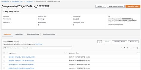 Amazon Elastic Container Service Anomaly Detector Using Amazon Eventbridge Containers