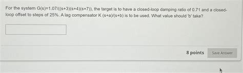 Solved For The System Gs107s3s4s7 ﻿the Target