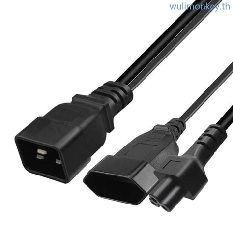 Wu Iec320 C20 ชายสายไฟ Iec320 C5 Eu4 0 มม หญิงสาย Shopee Thailand