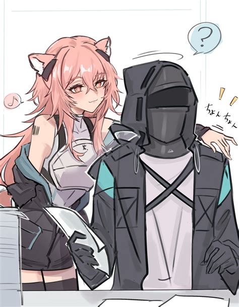 Doctor And Gravel Arknights Drawn By Shino Duka Danbooru