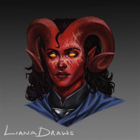 Tiefling Paladin Liana Shadyan On Artstation At
