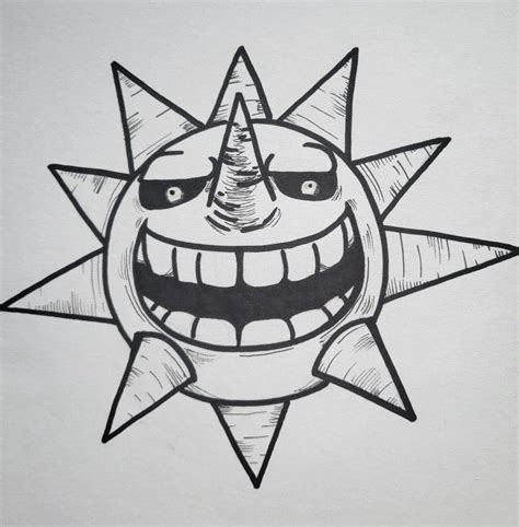 Soul Eater Sun Black And White Sun Illustration Cartoon Sun With