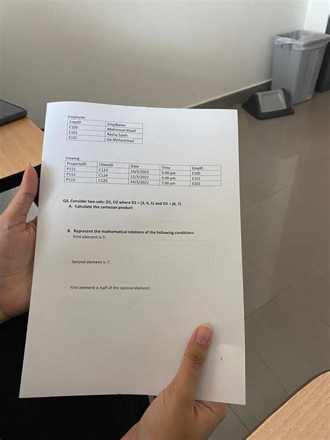 Solved 3 Setofintegrity Constraintsq3 Consider Two Sets