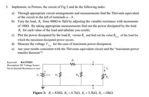 Solved 3 Implement In Proteus The Circuit Of Fig 2 And Do