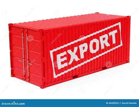 The Export Container Stock Illustration Image