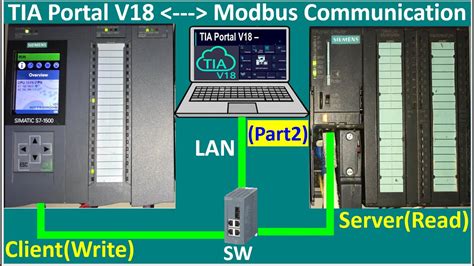 PLC S7 1500 Connect With PLC S7 300 Via Modbus TCP Communication Part 2 YouTube