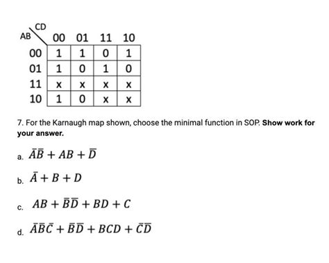 Solved 5 Choose The Function In Minimized Sop That Solved 5 Choose The Function In Minimized Sop That