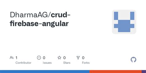 GitHub DharmaAG Crud Firebase Angular