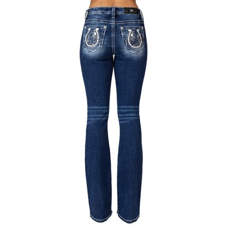 Murdochs Miss Me Womens Vines And Horseshoe Bootcut Jean