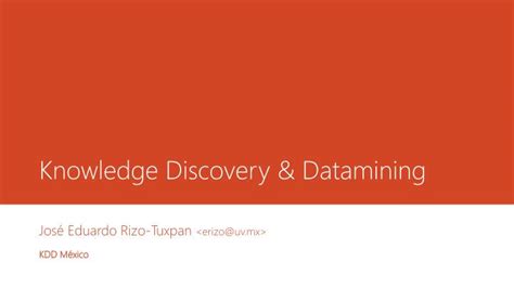 Ppt Knowledge Discovery And Datamining Powerpoint Presentation Free Download Id 3004407