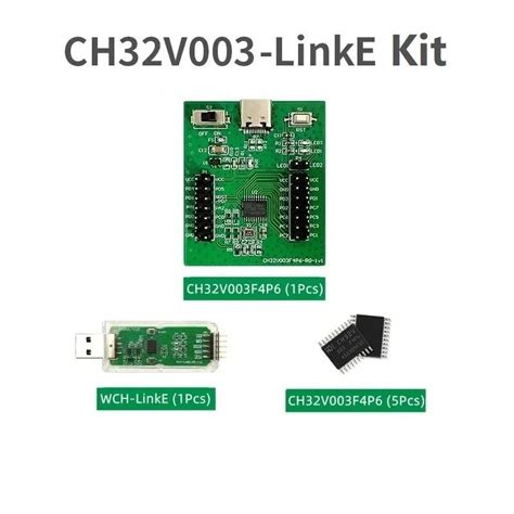 CH32V003 Development Board Kit 32 битный микроконтроллер общего назначения RISC V Функциональная