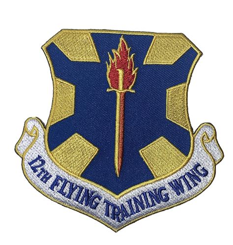 12th Flying Training Wing Patch Plastic Backing Squadron Nostalgia