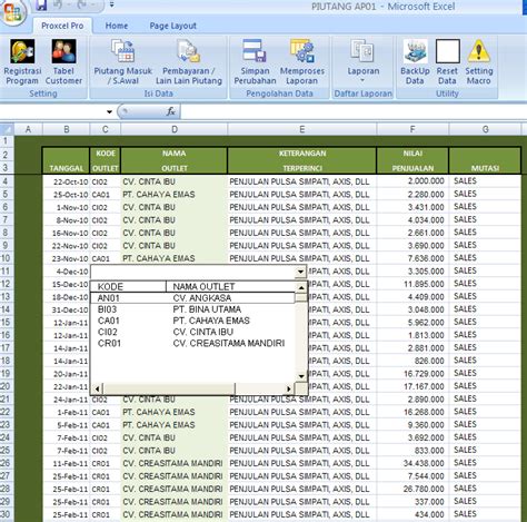 Istana Excel Preview Piutang Ap01