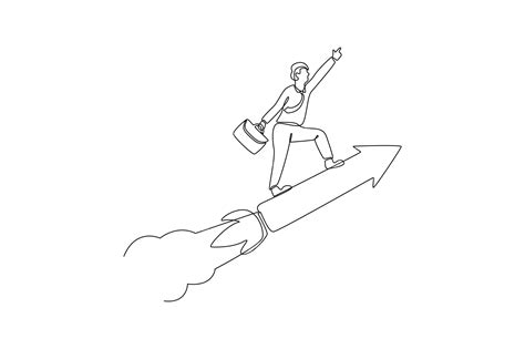 Premium Vector Single One Line Drawing Concept Of Productivity Boosting Continuous Line Draw