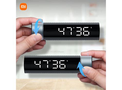 Xiaomi Led Magnetic Digital Rotating Timer Kitchen Reminder Silent Learning Countdown Timer