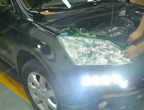 Retrofit Flexible LED DRL Daytime Running Light Puddle Lamp Install IJDMTOY Com