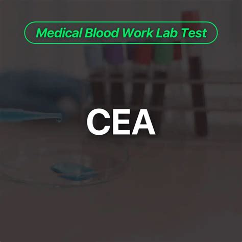 CEA Blood Work Lab Test Wittmer Rejuvenation Clinic