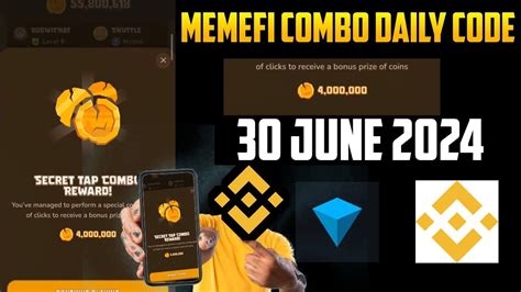 Memefi Daily Combo 30 June 2024 Memefi Daily Combo Today Level3 4 5 6 Memefi 4 Million Secret