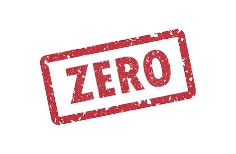 Premium Vector Zero Stamp Seal Watermark With Grunge Style Red Vector