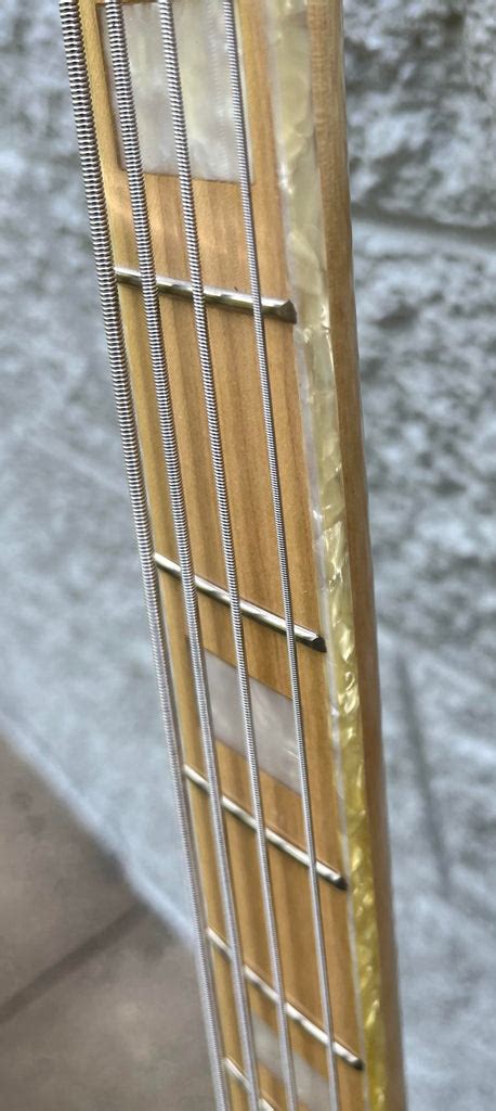 Gamma [sold] Custom J23 03 Beta Model Quilted Blue Flame Gamma Bass Guitars