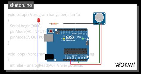 Simulasi Potensio Wokwi Esp32 Stm32 Arduino Simulator
