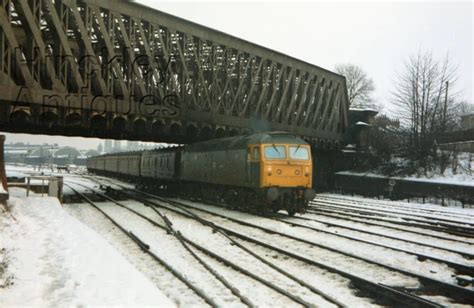 35mm Negative Br British Railway Diesel Locos Class 47 47413 At York