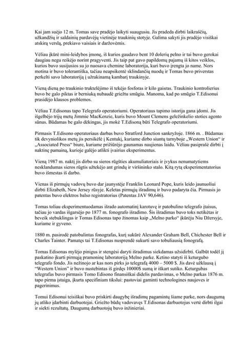 Tomas Edisonas Pdf