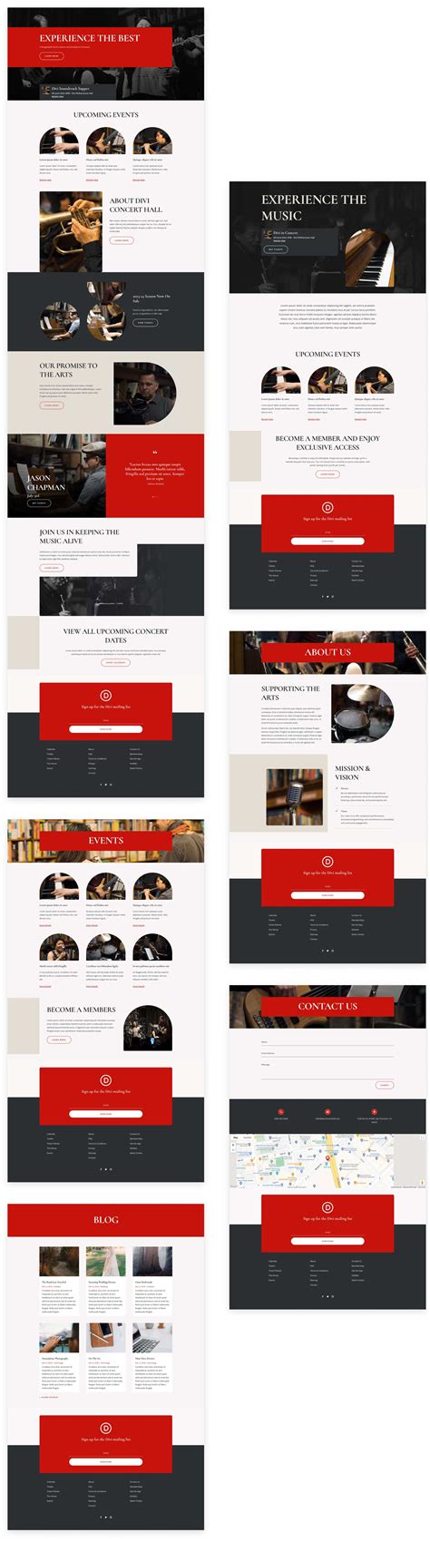 Get A Free Concert Hall Layout Pack For Divi