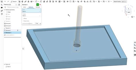 Can I Import A Part To Use As A Negative Extrude In The Face Of Another