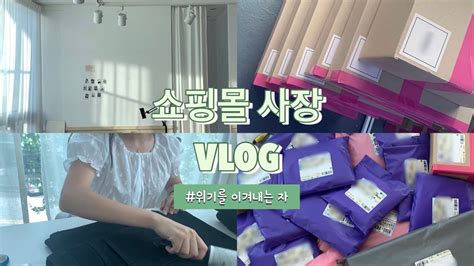 쇼핑몰사장 Vlog 힘들 때 웃는 자가 일류다 그거 어떻게 하는 건데 인 쇼핑몰 브이로그 스토어팜 에이블리 지그재그 포장ASMR YouTube