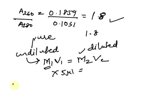 Solved A 15 Fold Dilution Of Purified Plasmid Was Prepared By