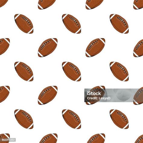 축구 럭비 공 원활한 패턴 손으로 그린된 스케치 벡터 일러스트 레이 션 미식 축구에 대한 스톡 벡터 아트 및 기타 이미지 미식 축구 미식 축구공 패턴 Istock