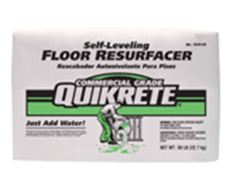 Floor Resurfacer Self Leveling Quikrete Cement And Concrete Products