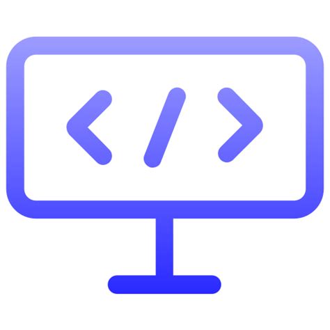 code generic gradient outline icon
