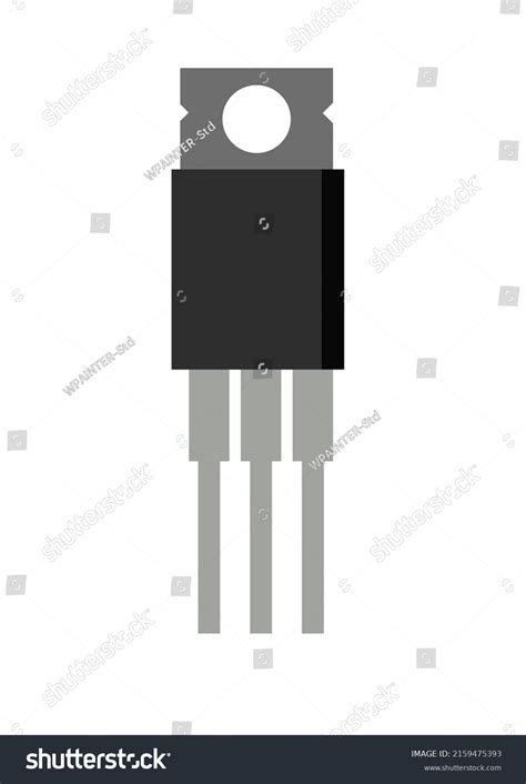 Transistor Three Contacts Element Radio Circuit Stock Vector Royalty Free