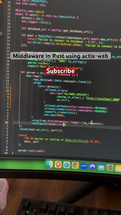Middlewares In Rust Using Actix Web🦀 Coding Developer Rust Neovim