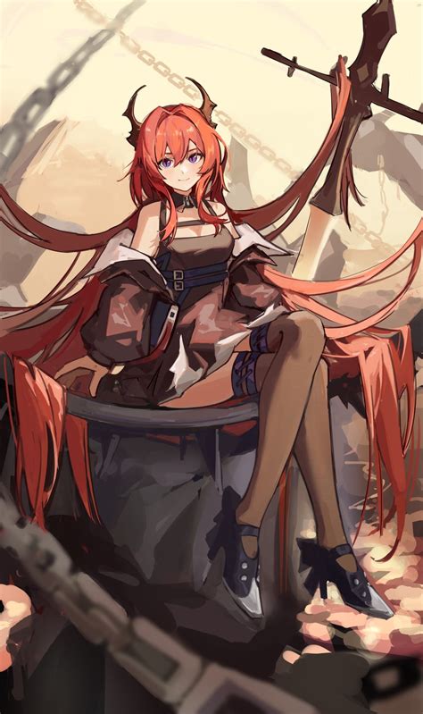 Surtr Arknights Drawn By Usj Danbooru