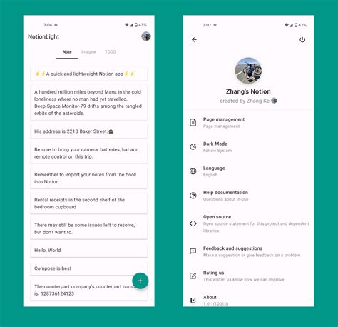 Notionlight A Quick And Lightweight Notion App Codekk Androidopen Source Website