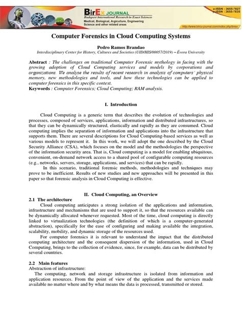 Computer Forensics In Cloud Computing Systems Pdf Cloud Computing Windows Registry