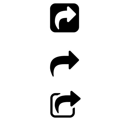 arrow icon vector set button connection illustration sign collection interface symbol