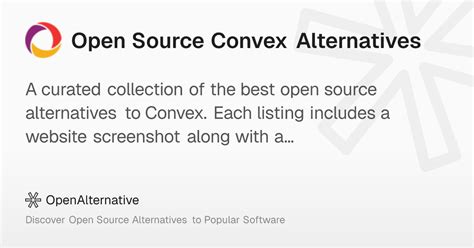 Best Open Source Convex Alternatives 2025