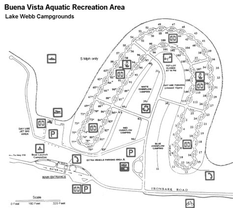 Buena Vista Lake Campsite Map Printable Maps Online