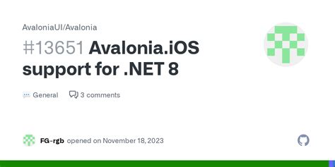 Avalonia Ios Support For Net 8 · Avaloniaui Avalonia · Discussion
