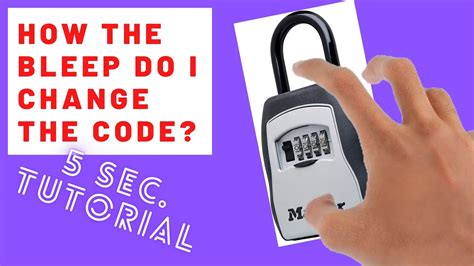 How To Reset A Master Lock Box 4 Digit At Chris Stevens Blog