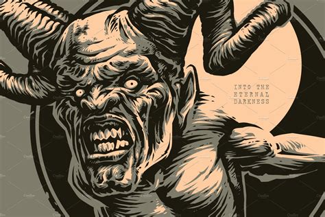 Into the eternal Darkness | Creative Market