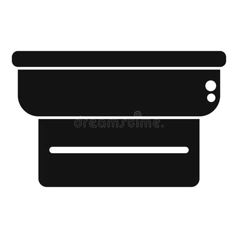 Professional Wide Format Printer Printing A Document Stock Vector Illustration Of Technology