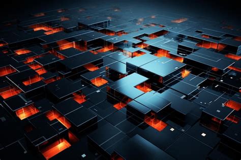 Premium Photo Digital Designs Geometric Techscape