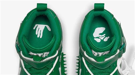 Off White X Nike Air Force Mid SP Leather Pine Green DR